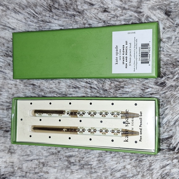 kate spade | Office | Kate Spade Flower Pen And Pencil Set | Poshmark